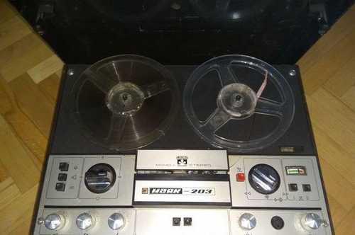 Магнитофон катушечный маяк 203 рабочий 1977 г