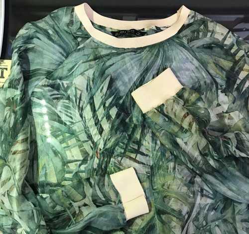 Прозрачная кофта zara