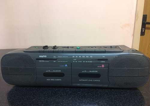 Sanyo stereo radio double cassette