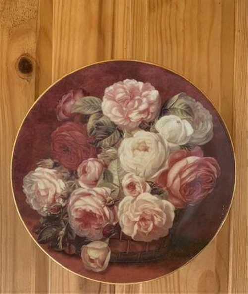 Тарелка настенная Дулево цветы/натюрморт 20 см