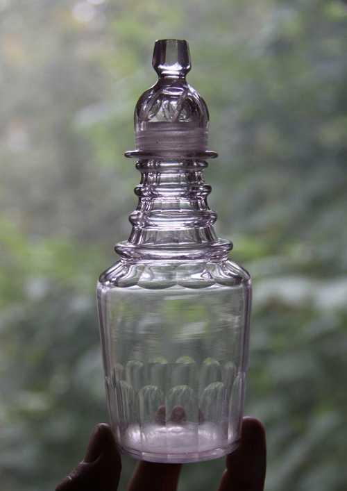 Перечница Солонка стекло Ручная работа мальцов 19в