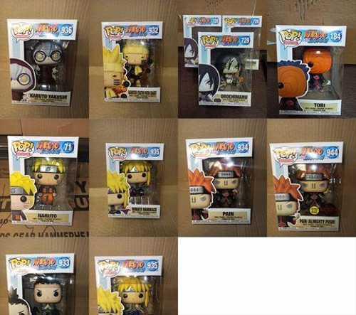 Фигурки Funko Kabuto, Naruto, Orochimaru, Tobi, Mi