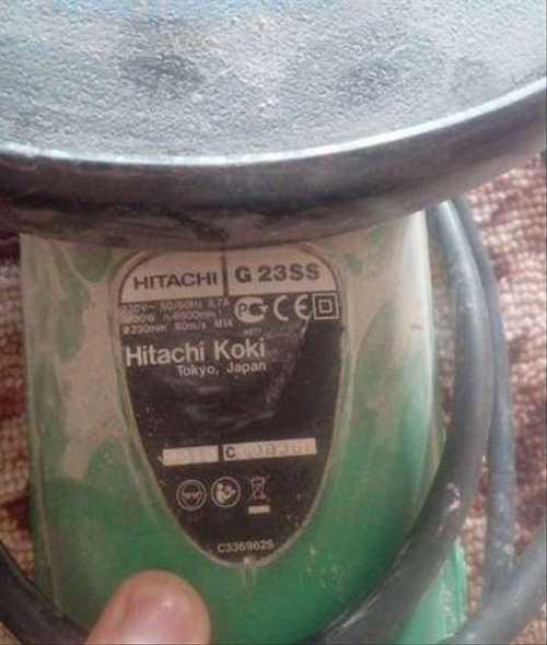 Ушм болгарка 230 бу hitachi g23ss