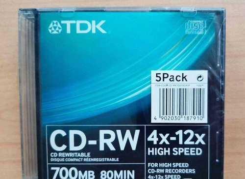 Новые диски, чистые болванки CD-RW и DVD-R