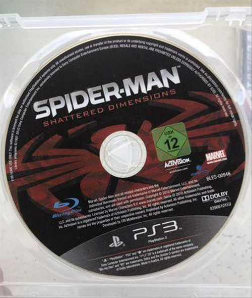 Игра для PS 3 Spider-man shattered dimension