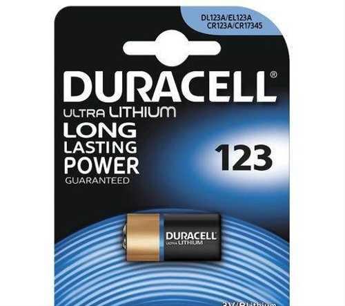 Батарейка "Duracell Ultra CR123. Lithium, " 3 В