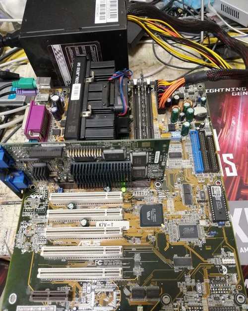 AMD K7-700 Slot A+MB asus K7-VT+RAM 512MB sdram