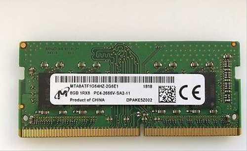 Micron 8 гб DDR4 sdram