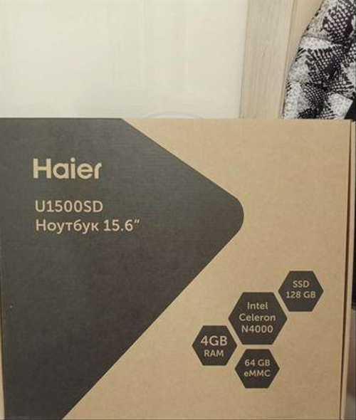 Ноутбук Haier U1500SD 4/64+128gb новый