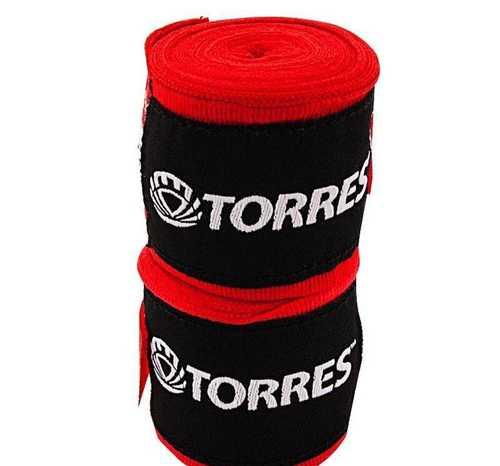 Бинты боксерские Torres PRL619015R красные 3,5м