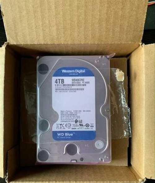 Б/у 4TB HDD WD blue 3.5" жесткий диск WD40ezrz