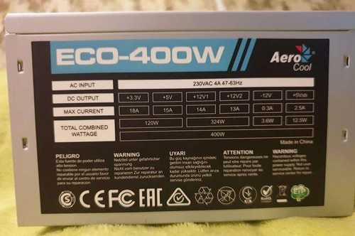 Блок питания Aerocool ECO 400w