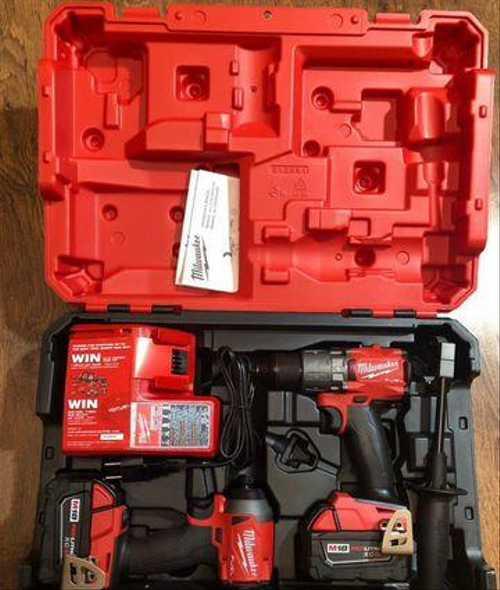 Milwaukee 2997-22 m18 дрель шуруповёрт набор