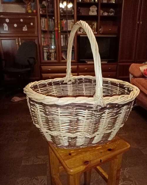 Корзина грибная из ивовых прутьев