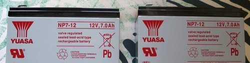 Аккумуляторы для ибп Yuasa 7-12 (2 шт.)