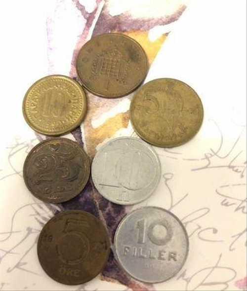 Монеты Дания, Швеция, Чехия, Югославия