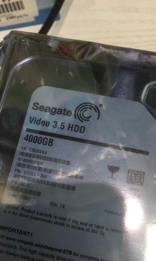 Жесткий диск Seagate 4 TB ST4000VM000