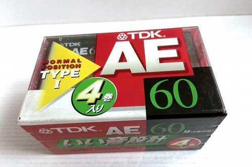 Аудиокассеты 4 штуки 4Pack TDK AE 60 - 1998 г