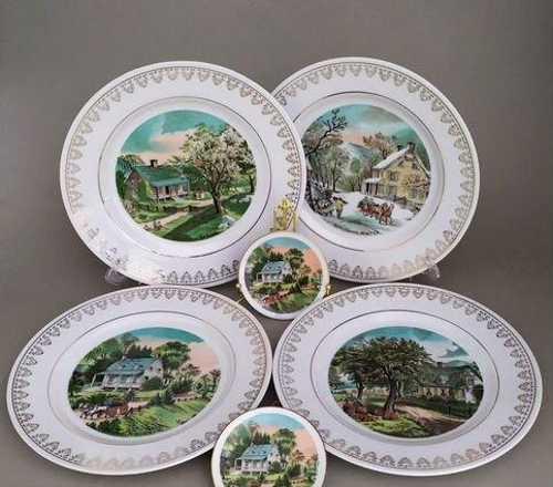 Декоративные тарелки "Времена года"