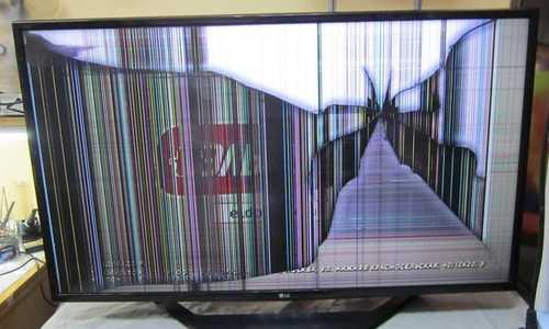 Телевизор LG 43LJ515V разбитый