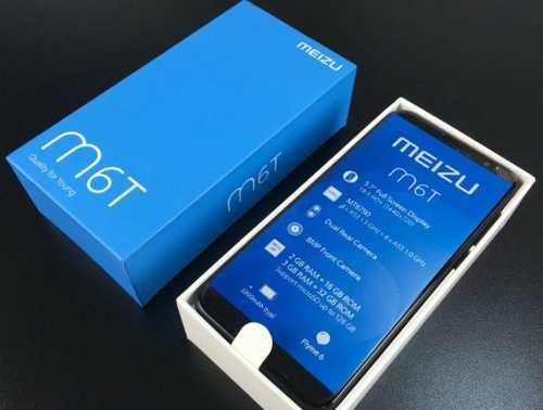 Meizu m6t, 4/64 gb, black, новый