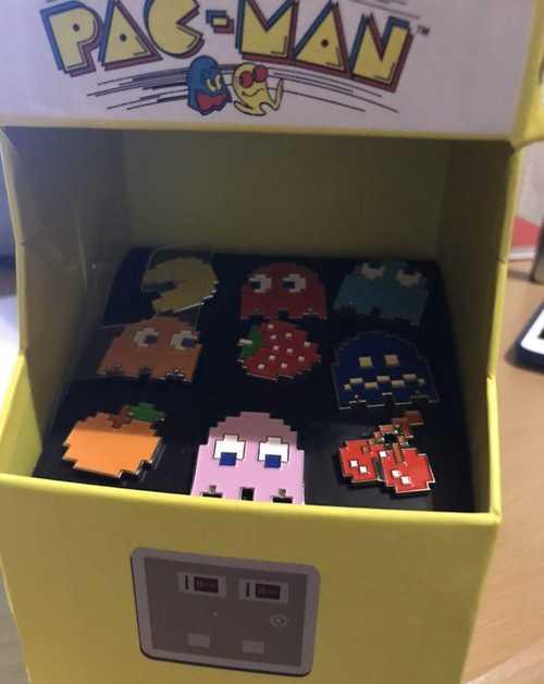 Набор значков pac man pin set edition