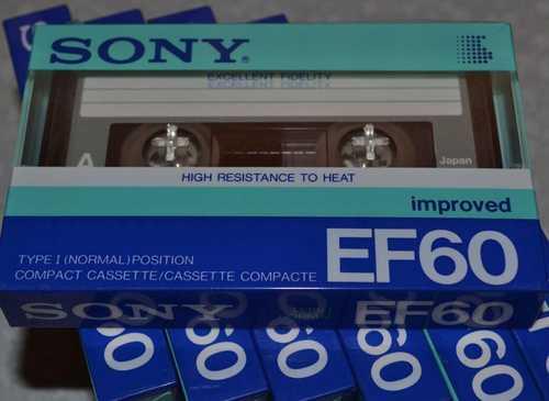 Аудиокассеты Sony EF 60(improved)