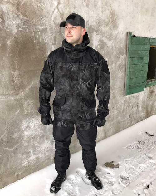 Костюм Горка Черный Питон Флис 48-50