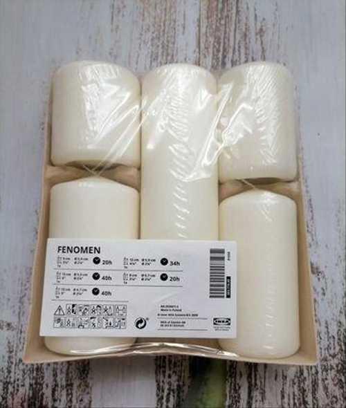 Свечи белые новые набор Икея IKEA Феномен