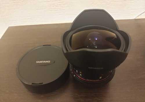 Объектив Samyang 8mm Fish-eye Canon EF