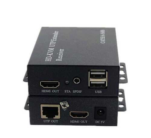 Hdmi удлинитель до 120М по CAT 5,6 + USB