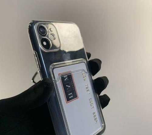 Чехол для iPhone с кармашком под карты