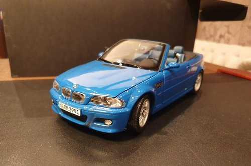 1:18 Kyosho BMW M3 Convertible E46 Blue