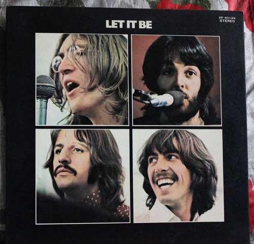The Beatles Let It Be dark red vinyl EX+ japan