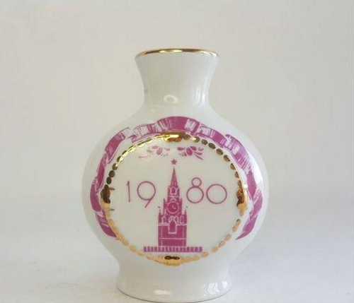 Миниатюрная ваза " Олимпиада 80" лфз