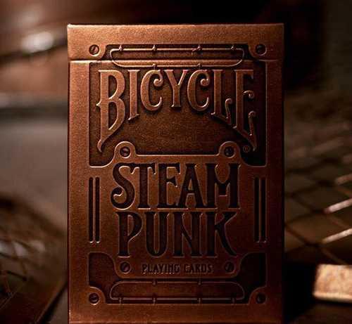 Игральные карты Bicycle cards Steam Pank Gold