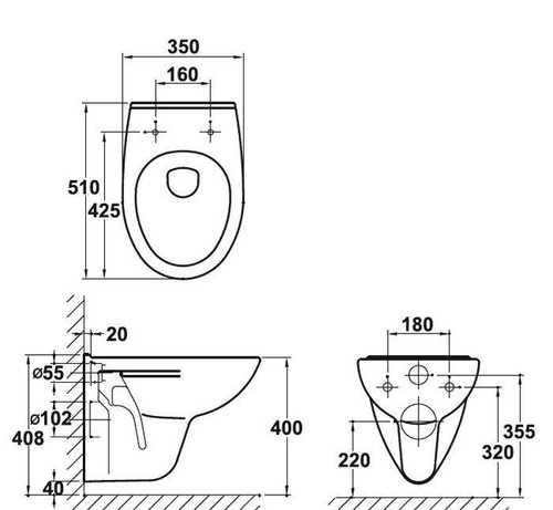 Подвесной унитаз Gala