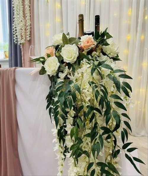 Свадебный декор, цветочная композиция