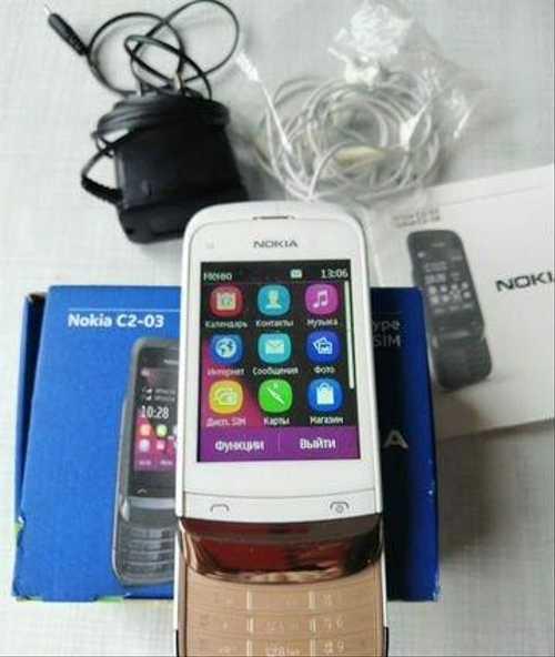 Телефон слайдер Nokia C2-03