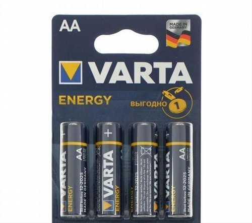 Батарейка алкалиновая Varta Energy, AA, LR6-4BL, 1.5В, блистер, 4 шт