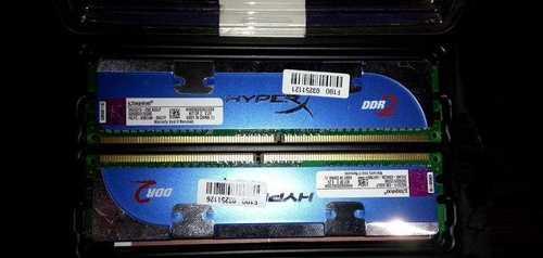 Kingston DDR2 KHX8500D2K2/2G 2X1gb+ DDR3 1333мгц 2