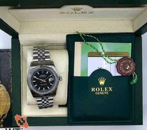 Мужские наручные часы Rolex Datejust (Black)