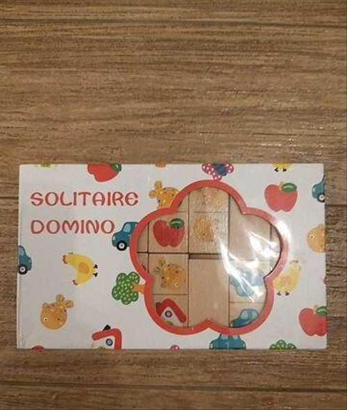 Деревянное домино Solitaire Domino