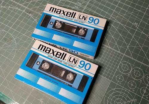 Аудиокассеты maxell 90мин новые в упаковке, 2 шт