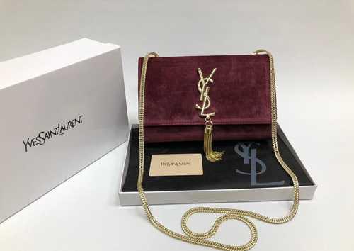 Сумка YSL Ив Сен Лоран замша