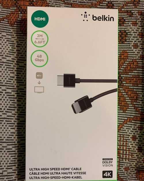 Кабель hdmi Belkin Ultra High Speed /4К и 8К/ 48Гб