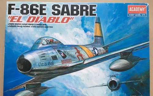 Сборная модель истребителя F-86E Sabre 1/72