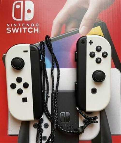 Joy-con Белые. Оригинал от Switch Oled Wite