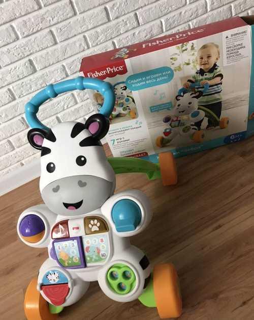 Ходунки Каталка Зебра fisher price