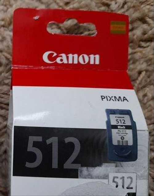 Новый оригинал картридж струйный Canon PG-512 черн